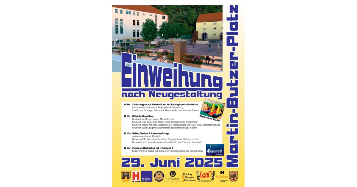 Einweihung Martin-Butzer-Platz am 29.06.2025 | Verbandsgemeinde Landstuhl